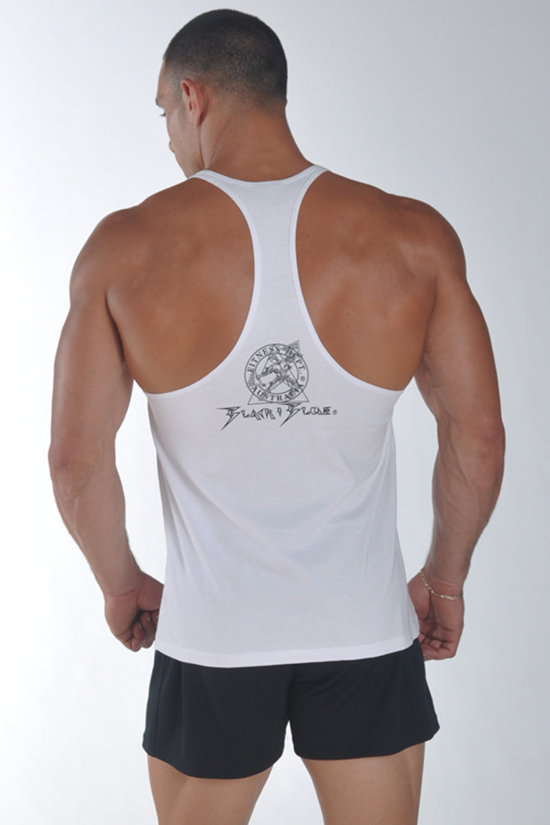 T back Singlet (Cotton) – Black and Blue Fashion